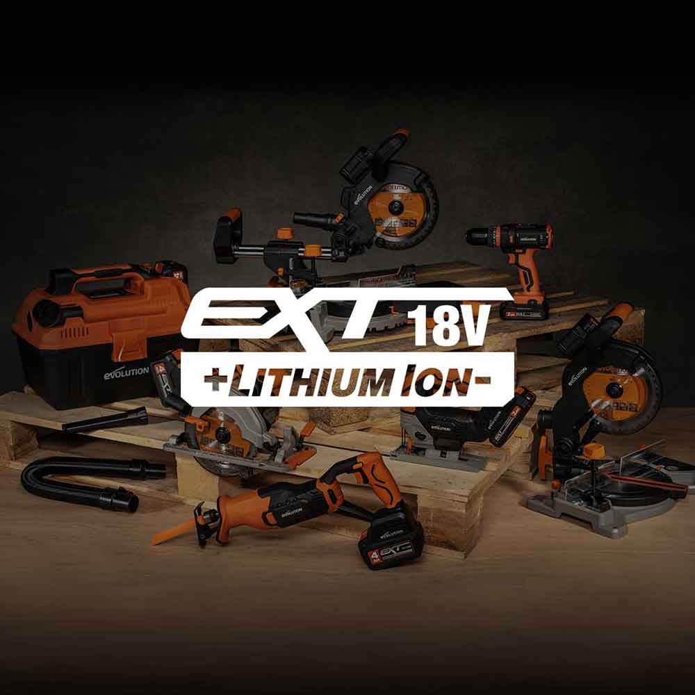 Evolution 18V EXT kabellose Serie — Evolution Power Tools Deutschland